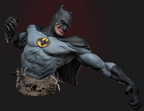 Batman Bust Zbrushcentral