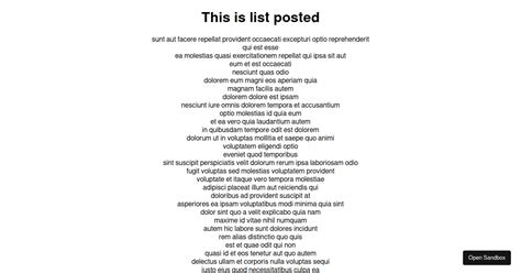 React Typescript Codesandbox