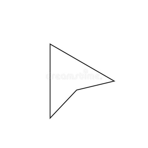 Web Arrow Cursor Icon Vector On White Background Computer Mouse Pointer Symbol Stock Vector