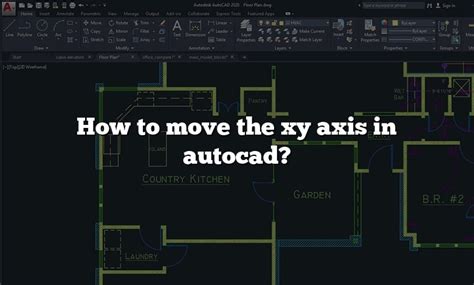 How To Move The Xy Axis In Autocad