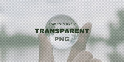 How To Make A Transparent PNG In Photoshop Quick Tutorial