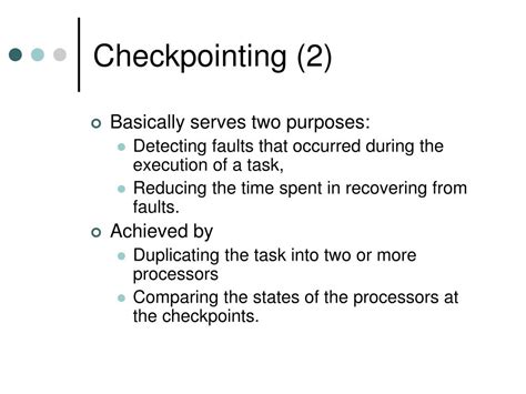 Ppt Analysis Of Checkpointing Schemes For Multiprocessor Systems