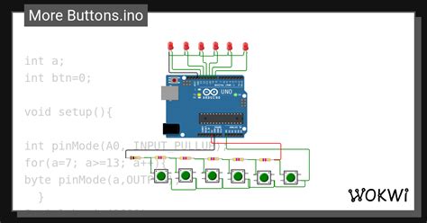 More Buttons Ino Wokwi ESP32 STM32 Arduino Simulator