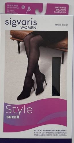 Sigvaris Style 781 Psl08 Sheer 15 20 Closed Toe Compression Stockings
