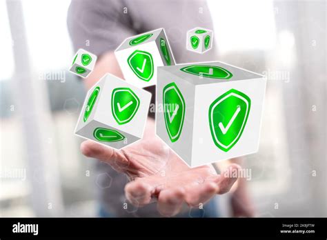 Validation Concept Above The Hand Of A Man In Background Stock Photo Alamy