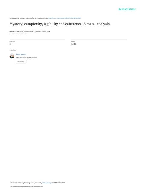 Mystery Meta Jep Pdf Meta Analysis Experiment