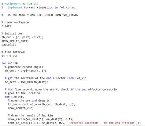 Implement Forward Kinematics On A 3 Joint 2d Robotic Arm Rmatlab