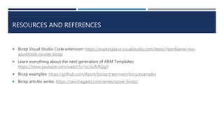 Azure Bicep An Introduction PPTX