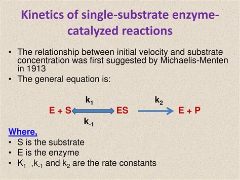 Enzyme Substrate Equation