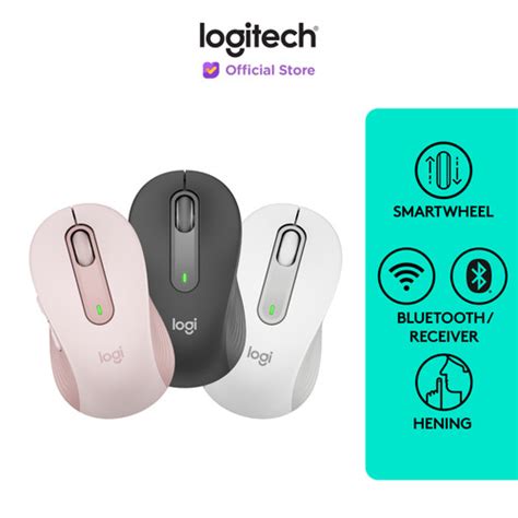 Promo Logitech Signature M Mouse Wireless Bluetooth Silent Graphite Logitech Official