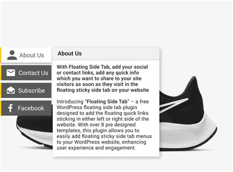Floating Side Tab Wordpress Plugin