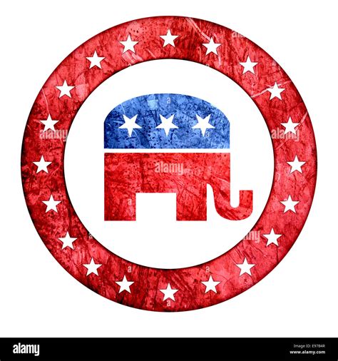 Republican Elephant Logo 2x Republican Logo Sticker Self Adhesive
