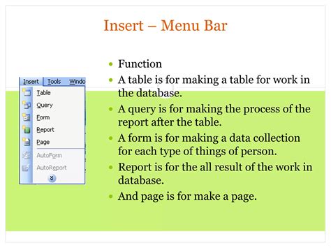 Tutorial Of Microsoft Access 2003 Pptx Databases Computer