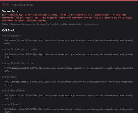 Bug Erro Ao Alterar Indexjs De Pages Nextjs Explorando O