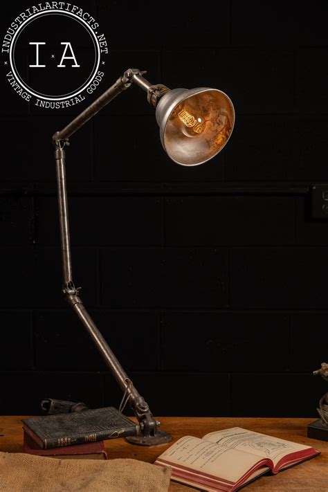 Vintage Ajusco Loc Articulated Task Lamp Industrial Artifacts