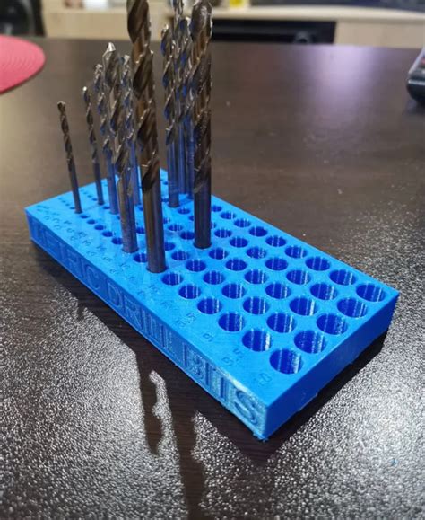 Metric Drill Bit Holder Organizer Holds 95 Pcs 1mm To 10mm Durable Plastic Storage Workshop