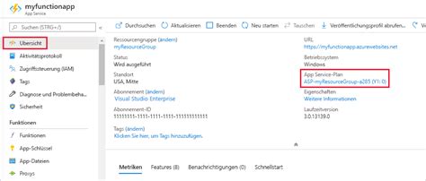 Konfigurieren Der Einstellungen Einer Funktions App In Azure Functions Microsoft Learn