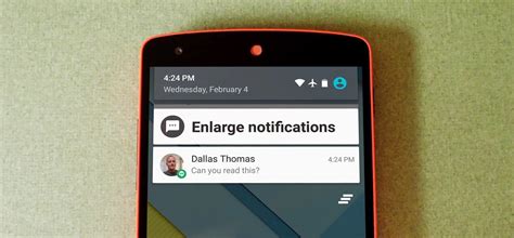 Enlarge Notifications On Android To Make Them Easier To Read