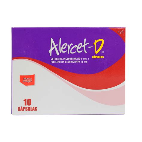 Alercet D 5mg15mg X 10 Capsulas Tienda Coasmedas