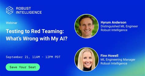 Robust Intelligence Now Part Of Cisco On Linkedin Welcome You Are Invited To Join A Webinar