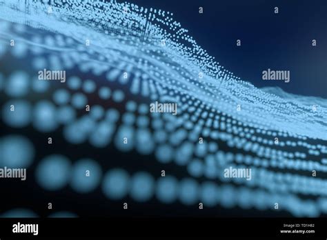 Three Dimensional Rendering Abstract Dots Variable Gradient Background