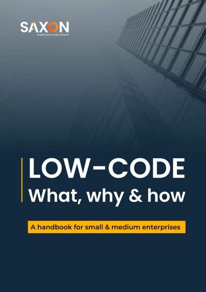 A Handy Guide To Low Code Development Saxon AI