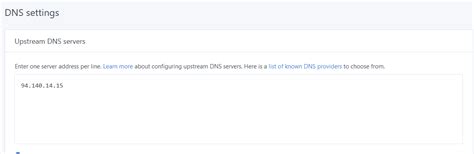 router loses internet connection when using adguard home dns third