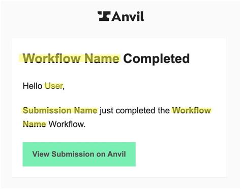 Manage Workflow Email Notifications