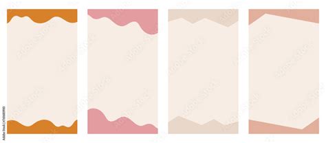 Collection Of Varied Shapes For Use In Vertical Stories Promo Site Headers And Footers