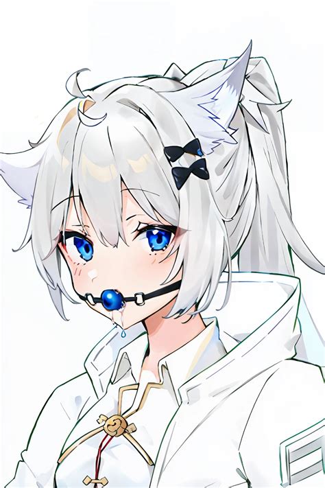 Ball Gagged Drool Drooling Masterpiece Best Quality Absurd Seaart Ai