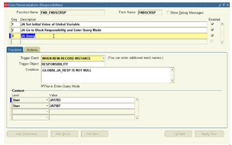 Oracle Applications Blog Special Menu In Form Personalization In