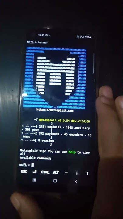 metasploit installation in just one click shorts termux