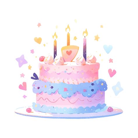 생일 케이크 핑크 일러스트 생일 케이크 케이크 디저트 Png 일러스트 및 이미지 에 대한 무료 다운로드 Pngtree