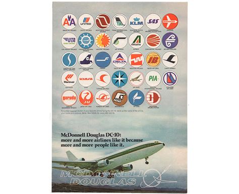 Mcdonnell Douglas Dc 10 Advertisement Gate 72