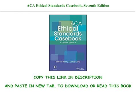 Read E Book Aca Ethical Standards Casebook Seventh Edition [full]