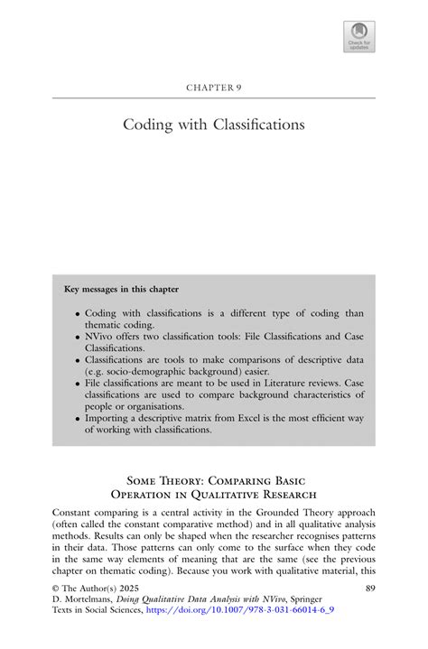 Pdf Coding With Classifications