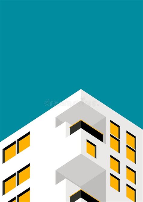 Architecture Abstract Poster Cover Poster With Geometric Shape