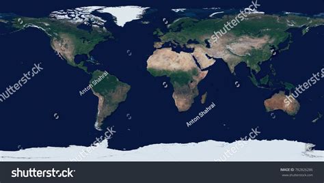 High Resolution Satellite Image Of Earth In Equirectangular Projection Planet Earth Surface