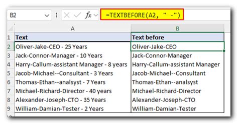 How To Use Excel TEXTBEFORE Function