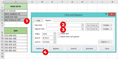 How To Remove Dashes Or Hyphens In Excel Extra Forms