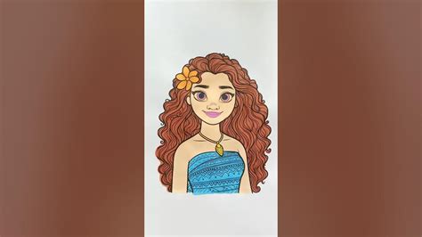 Moana Painting 🤎art Drawing Painting Trending Shorts Asmr