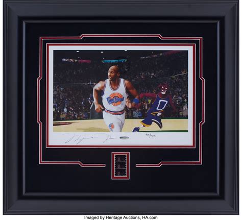 Michael Jordan Signed Space Jam Tune Squad Senigraph Limited Lot