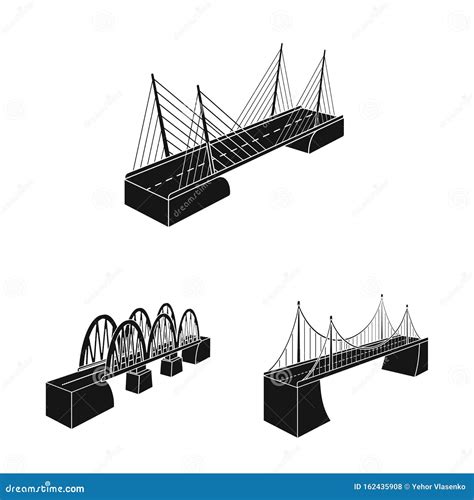 isolated object of construct and side icon set of construct and architecture stock vector