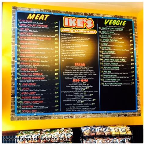 The Spooky Vegan Ikes Love And Sandwiches In Newport Beach Ca