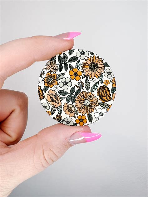 Floral Green Pattern Hardboard Add On 1b24 Badge Beauties