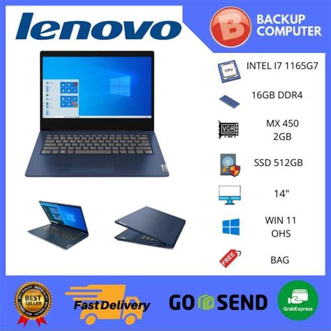 Jual LENOVO IDEAPAD SLIM I ITL I G GB GB SSD ABYSS BLUE Di Seller BACKUP
