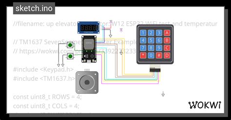 Up W12 Esp32 Elevator Simulator Keypad Input And Motor Output