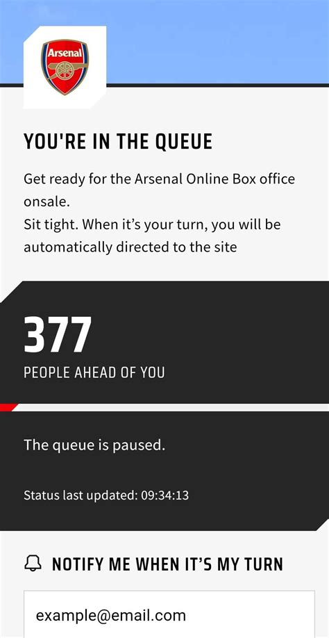 New Queuing Display Rgunnersatgames