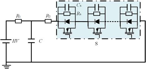 Schematic Diagram Of The Main Circuit S Is A Series Of Highvoltage Download Scientific