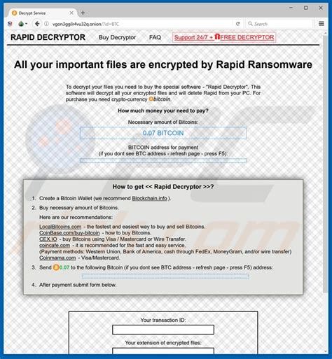 Rapid Ransomware Decryption Removal And Lost Files Recovery Updated